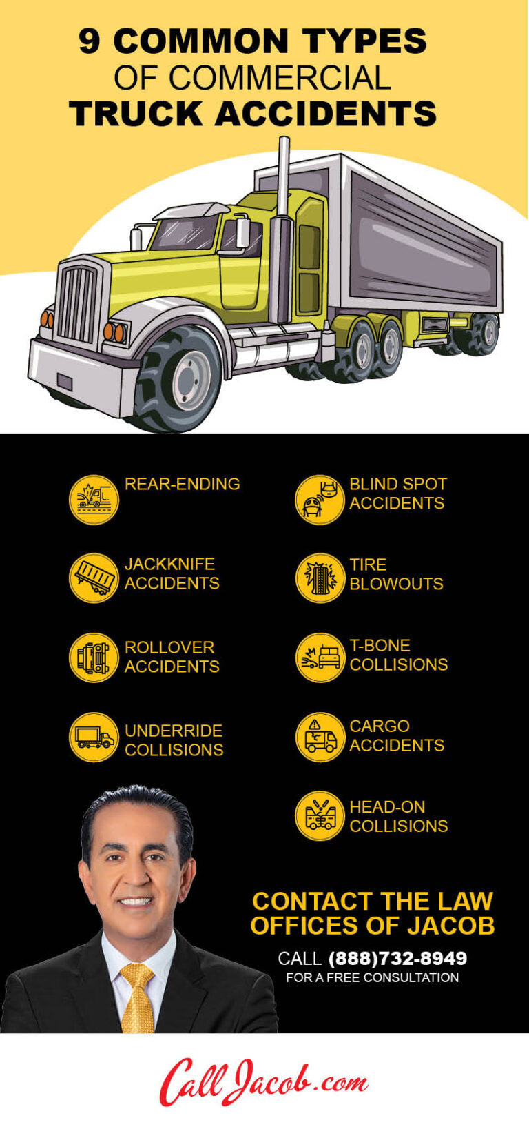 9 Common Types of Commercial Truck Accidents